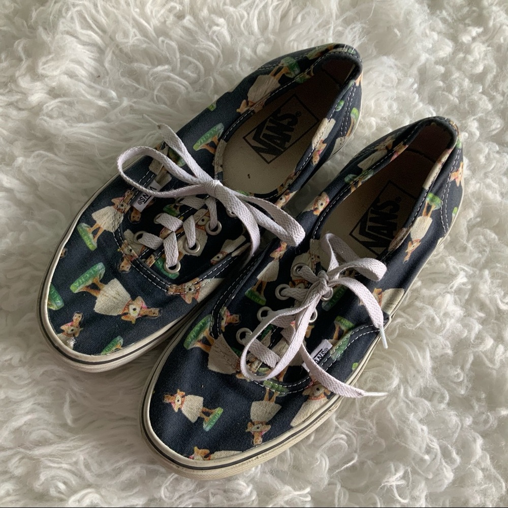 Hula Girl Vans Tie Sneakers - Gem